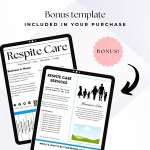 Respite Care Flyer Template, Customizable Respite Care Tear off Flyer ...