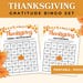 Gratitude Bingo Game Set for Thanksgiving Fun, Thanksgiving Bingo: A ...
