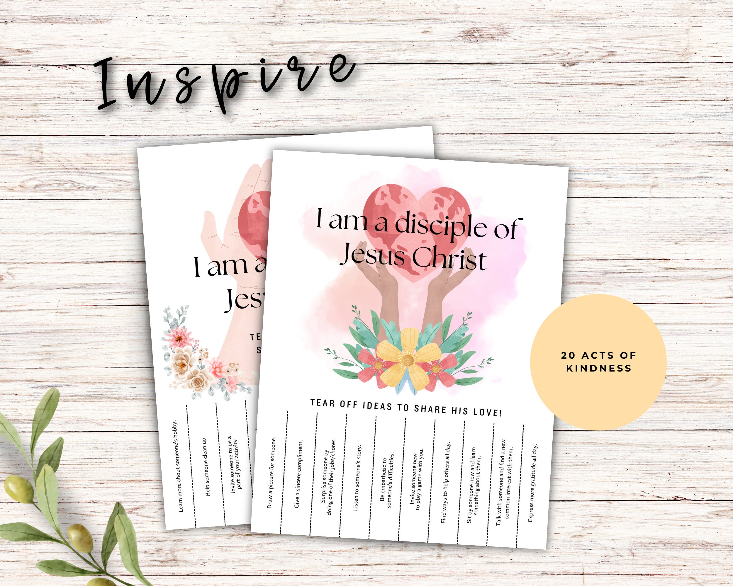 I Am a Disciple of Jesus Christ Tear off Flyer, Church Activities ...