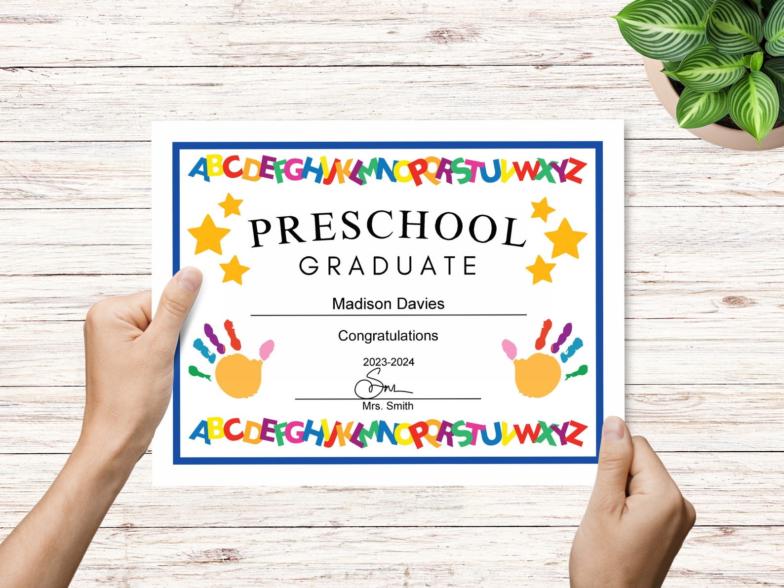 Editable Preschool Graduation Certificate, Printable Preschool ...