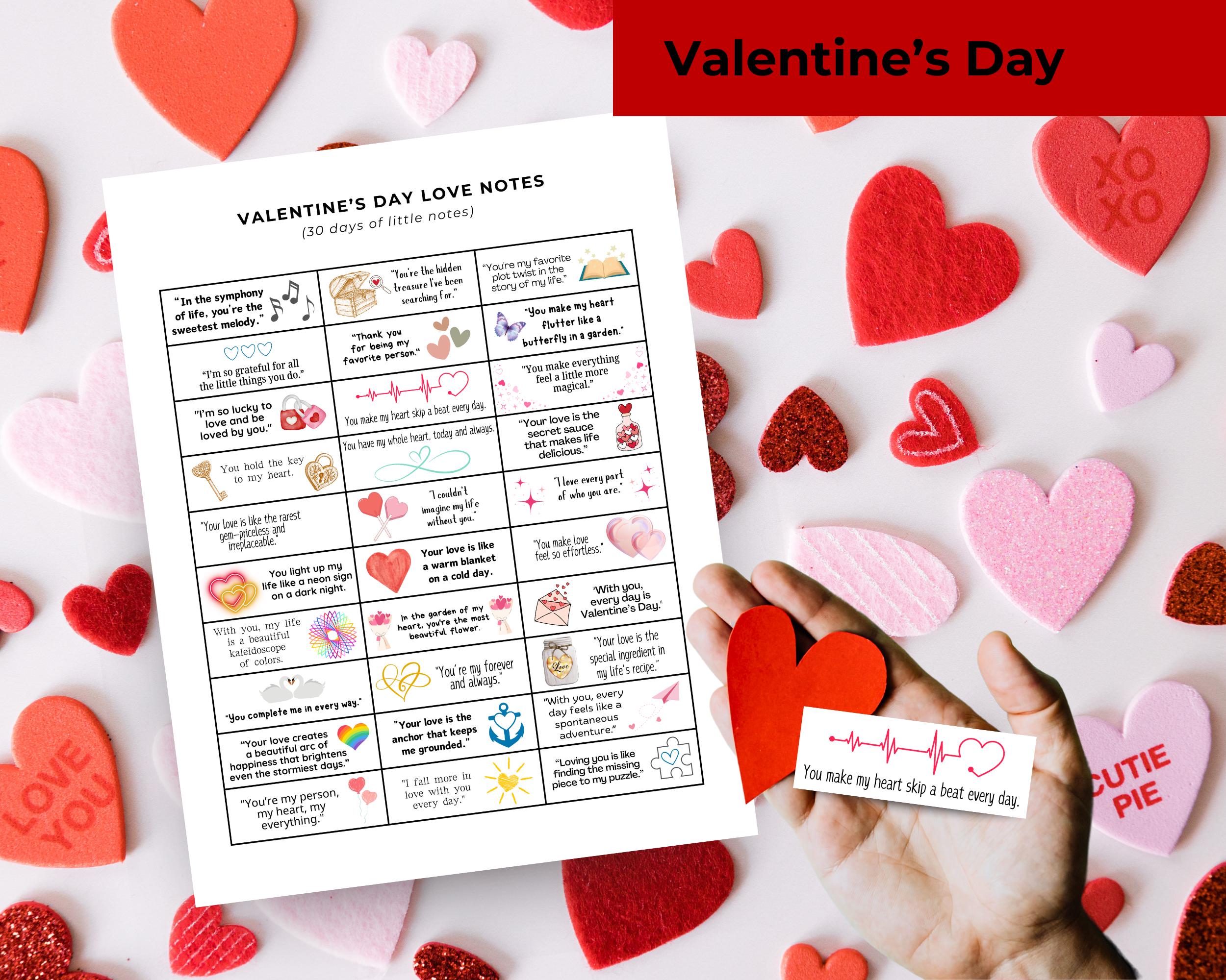 Heartfelt Declarations: Printable Love Notes for Couples - 30 Days of ...