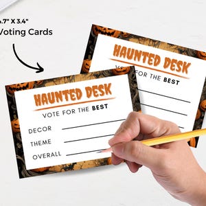 Halloween Office Contest Kit: Haunted Desk Decor Ballots and ...