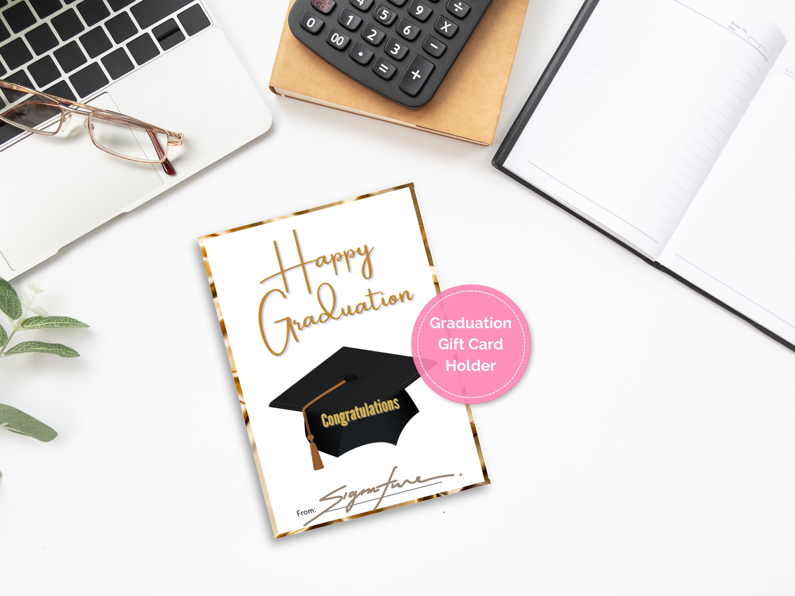 Graduation Cap Printable Gift Card Holder Instant Download, DIY ...
