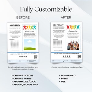 Customizable ABA Therapy Flyer Templates for Professionals, ABA Therapy ...