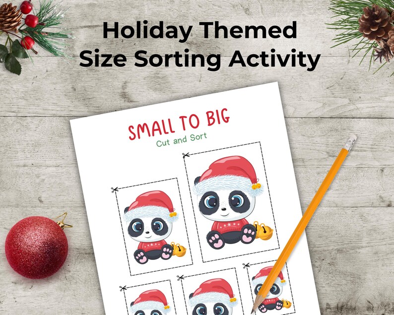 Christmas Baby Animals Sorting Printable | Educational Activity for ...