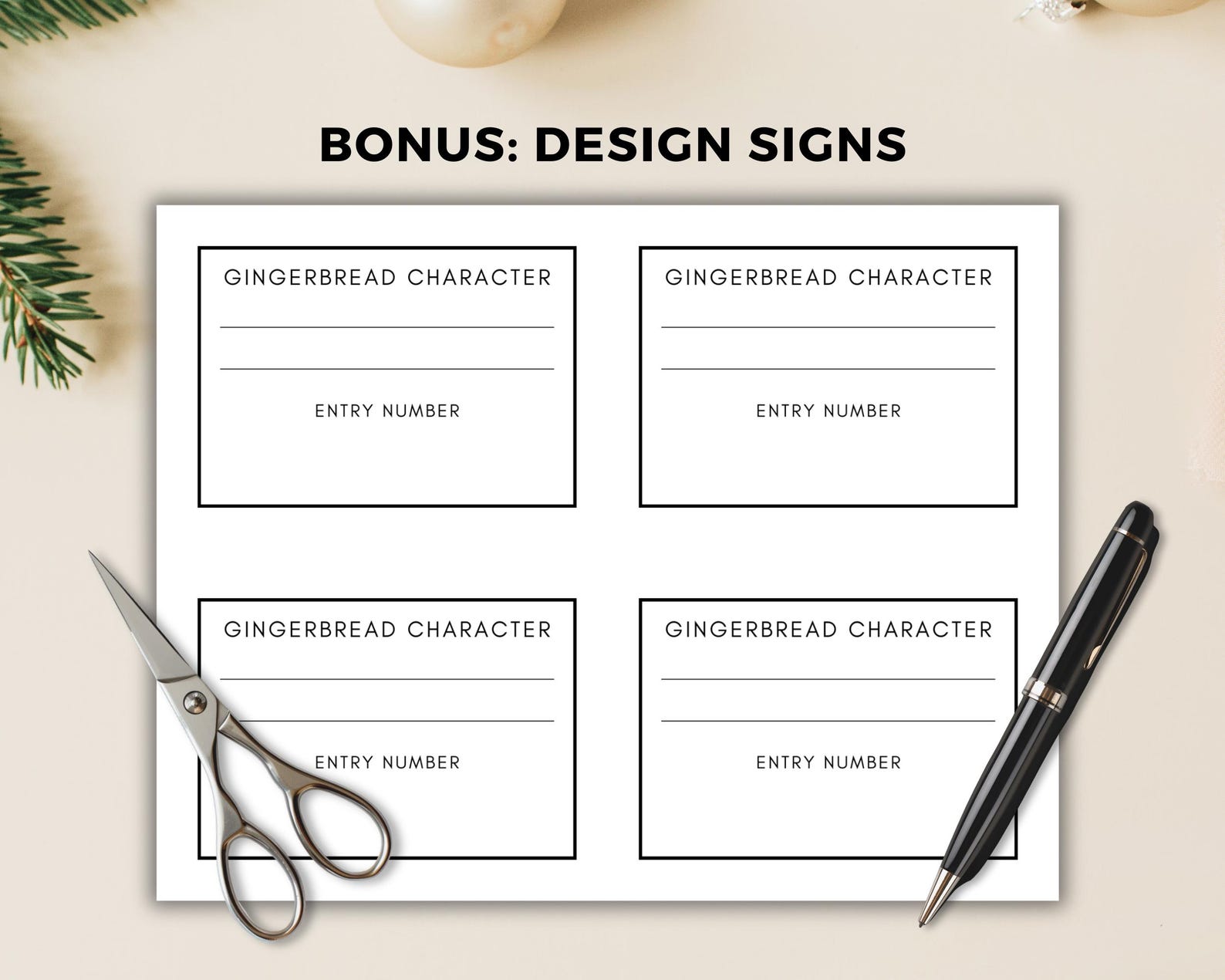 Gingerbread Character Contest Kit - Ballots and Award Certificates ...