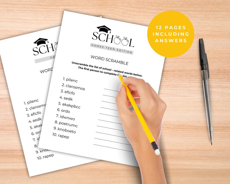 Fun School Game Bundle Teen Edition - Social Activities and Entertainment, 15 Teenager ...