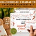 Gingerbread Character Contest Kit - Ballots and Award Certificates ...