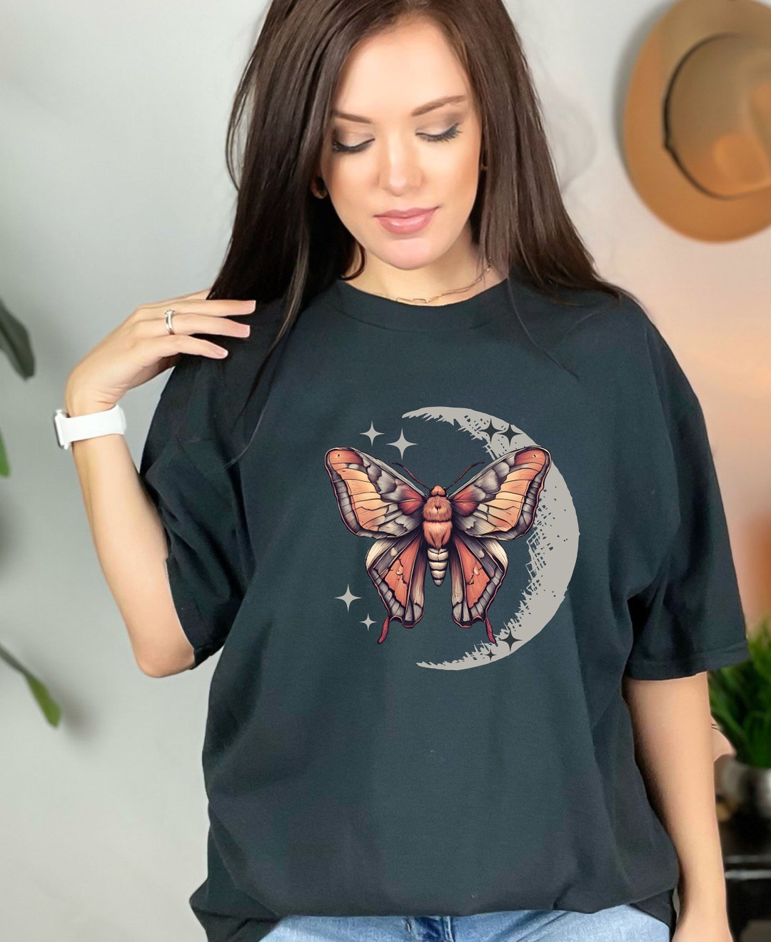 Moth Shirt Stylish Moth Themed Apparel Moth Print Tee Fashionable Moth ...