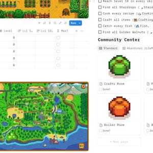 Stardew Valley Tracker Template - Etsy