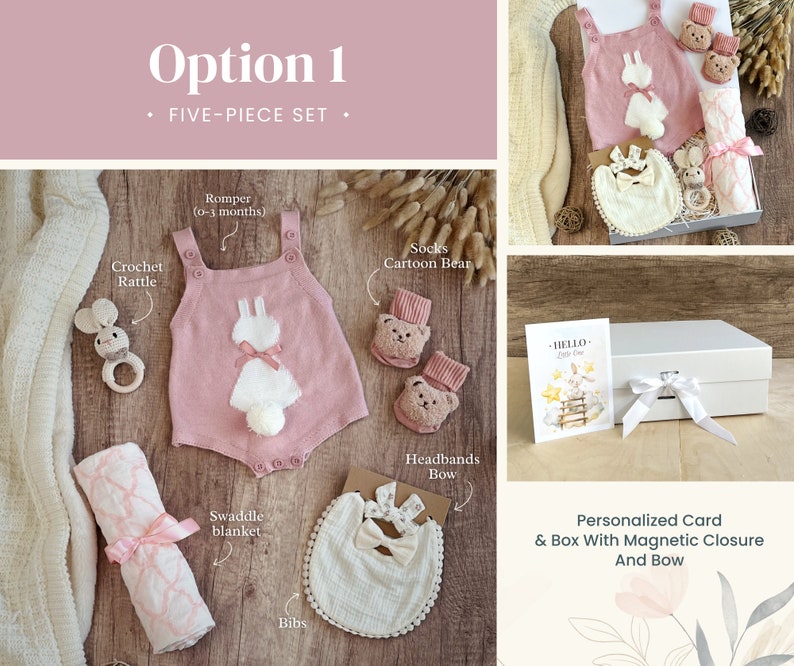 Baby Girl Gift, Baby Shower Gift, Baby Gift Box, Personalized Card ...