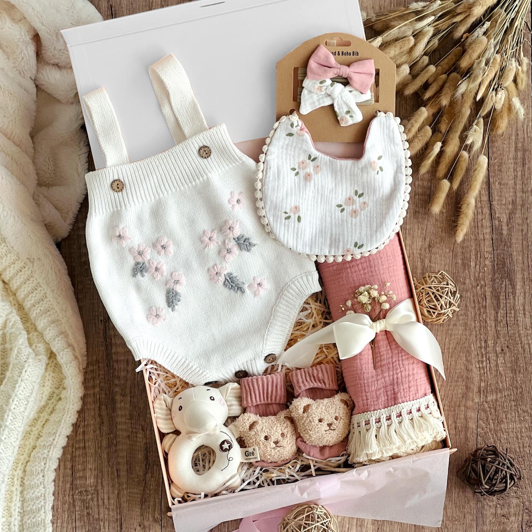 Baby Gift Box, Baby Shower Gift Box, Baby Gift Box Set, Baby Girl ...