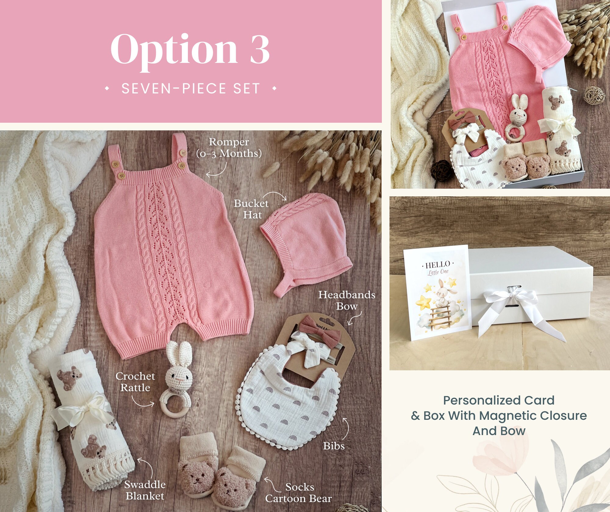 Baby Girl Gift, Baby Shower Gift, Baby Gift Box, Personalized Card ...