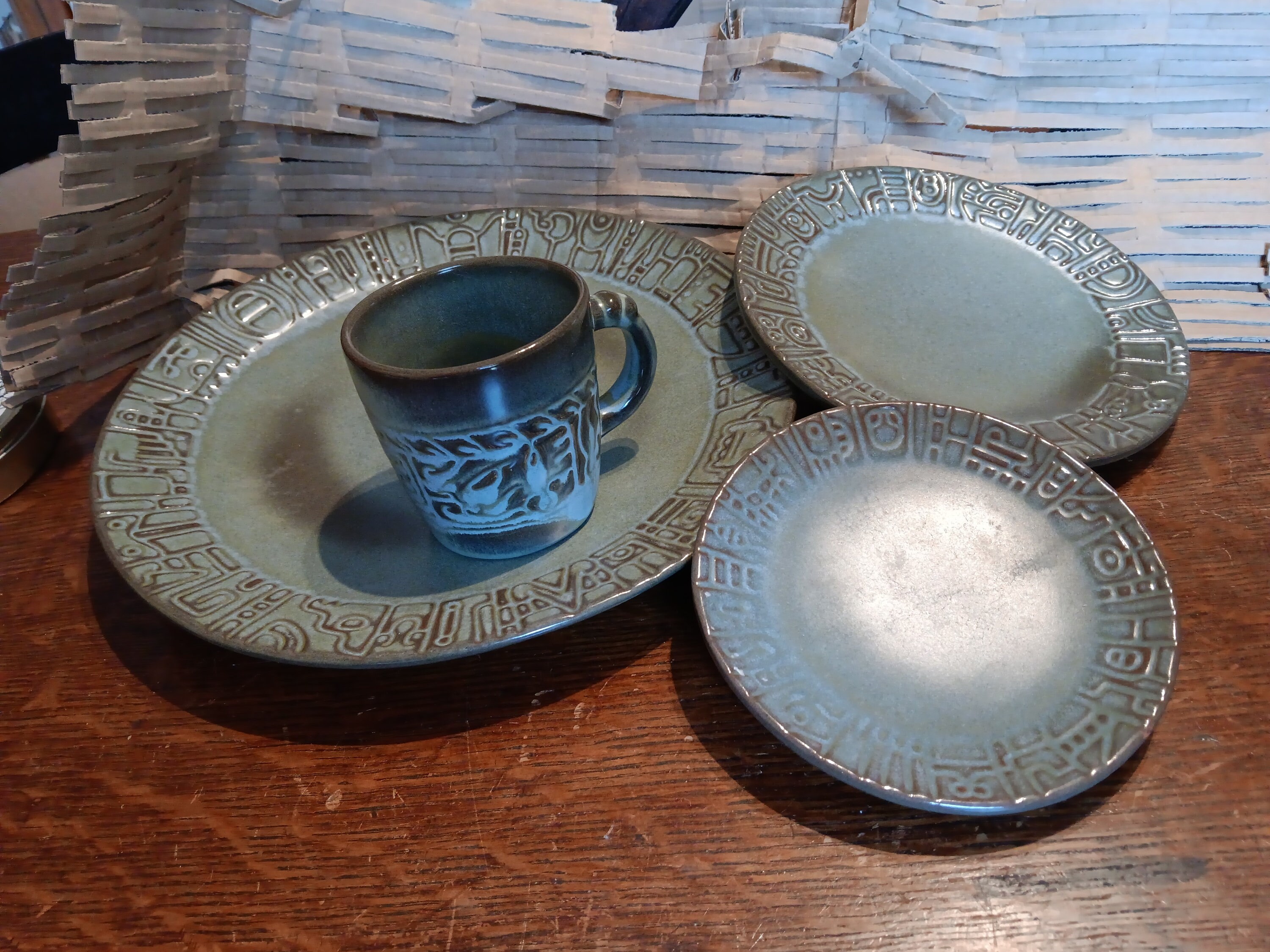Frankoma Pottery DINNER PLATES - Etsy