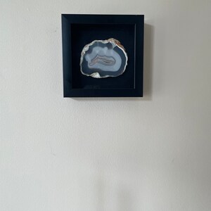 Agate Slice Wall Art in Wooden Frame With Backing and Glass Cover - Etsy