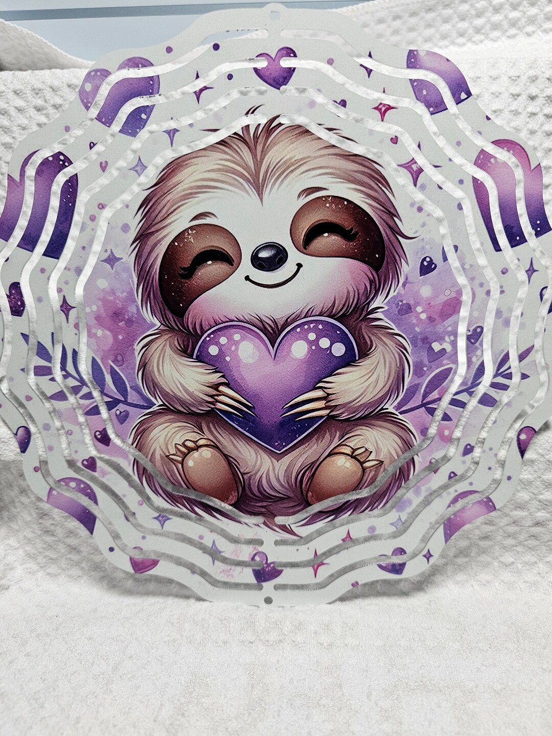 8 Inch Sloth Wind Spinner - Etsy