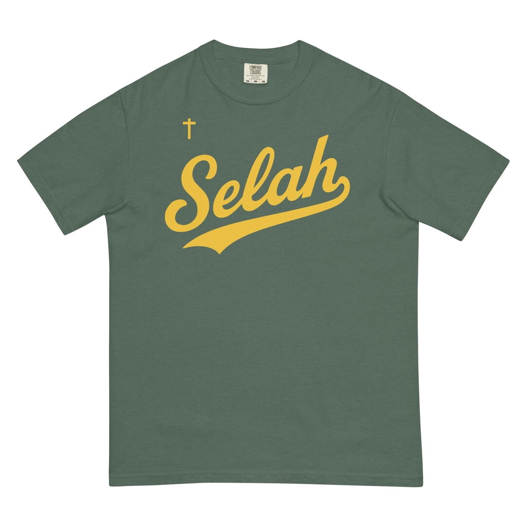 Selah Cross Christian Varsity Shirt on Comfort Colors - Etsy