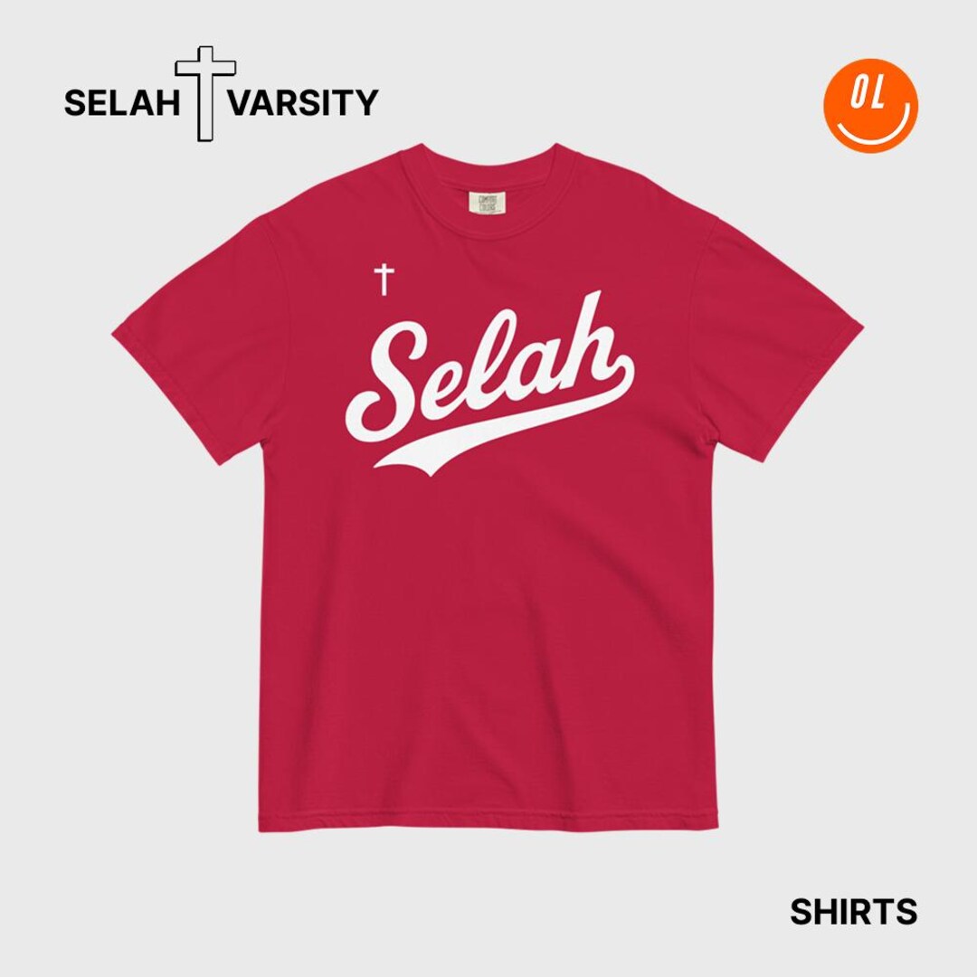 Selah Christian Varsity Cross Jersey Shirt for Christian Red Tone - Etsy