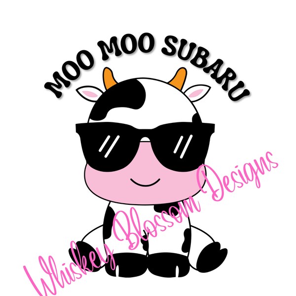 Moo Moo Subaru Svg - Etsy