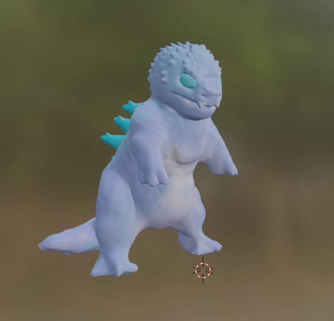 3D Model for Printing Chibi Godzilla - Etsy