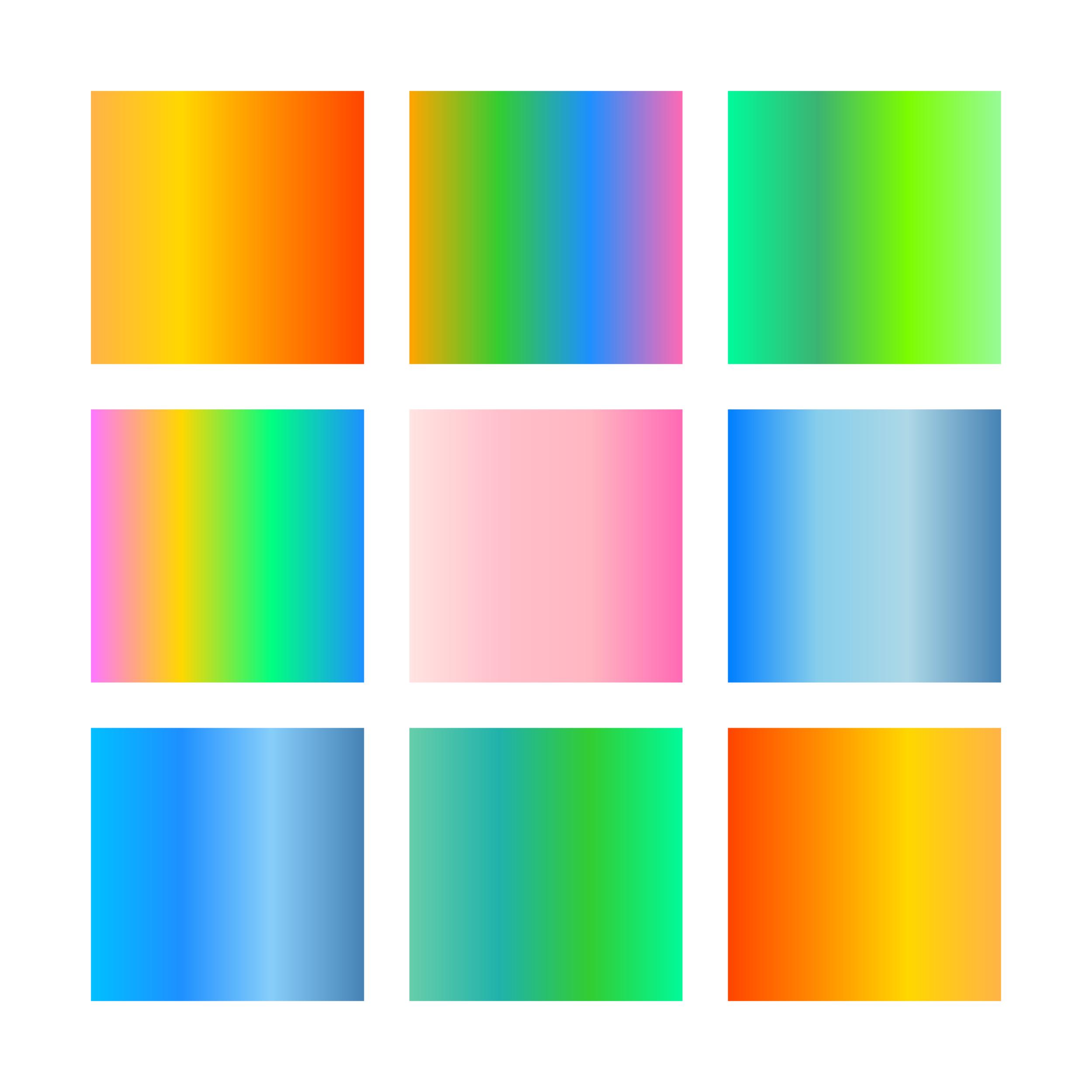100 Happy Tone Gradients: PNG, JPG, AI (3600x3600 - 300DPI) (digital ...