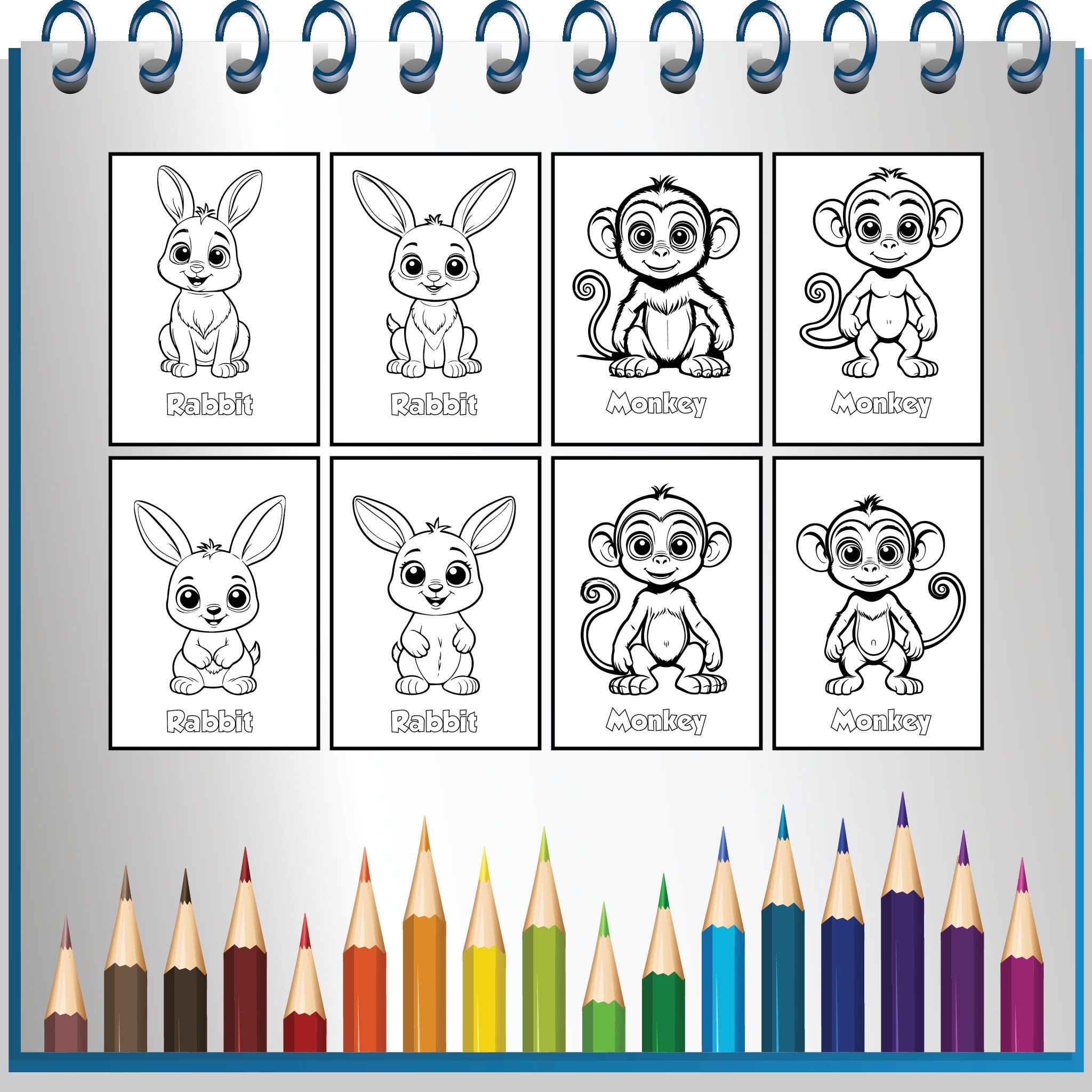 100 Printable Coloring Pages for Kids, Toddlers, Preschoolers, Coloring ...