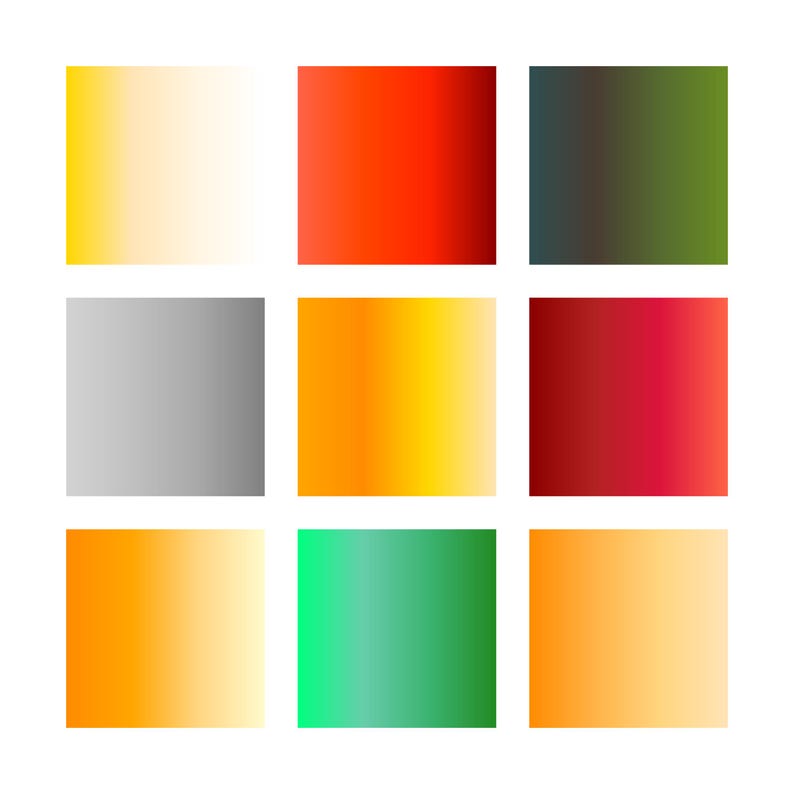 Halloween Gradients: 100 Tones, PNG JPG & AI (digital Download) - Etsy