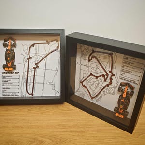 Framed Racing Circuit Art – Handmade Motorsport Track Model Display - Etsy