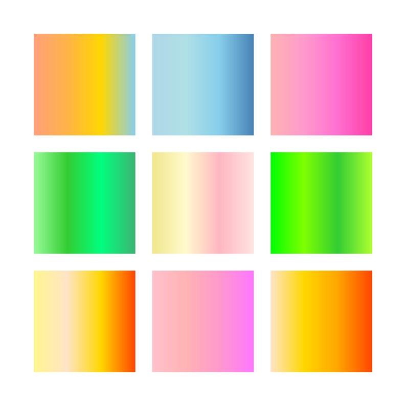 100 Gradients, 100 Tone, Happy Gradients – PNG, JPG & Ai | High ...