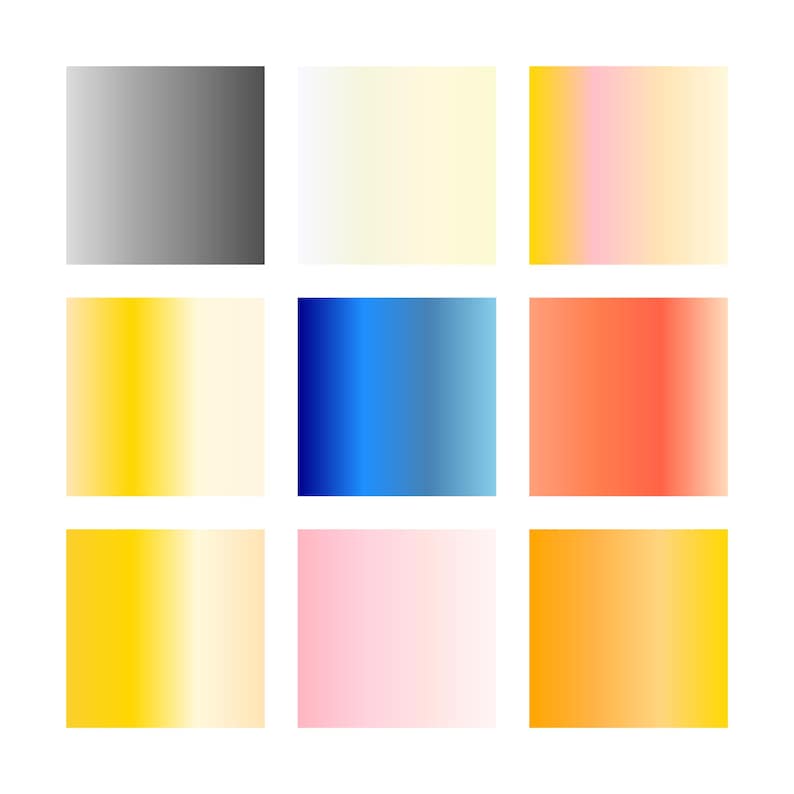 100 Gradients, 100 Tones, Wedding Gradients – PNG, JPG & Ai | High ...