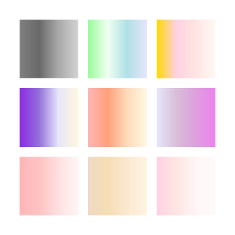 100 Gradients, 100 Tones, Wedding Gradients – PNG, JPG & Ai | High ...