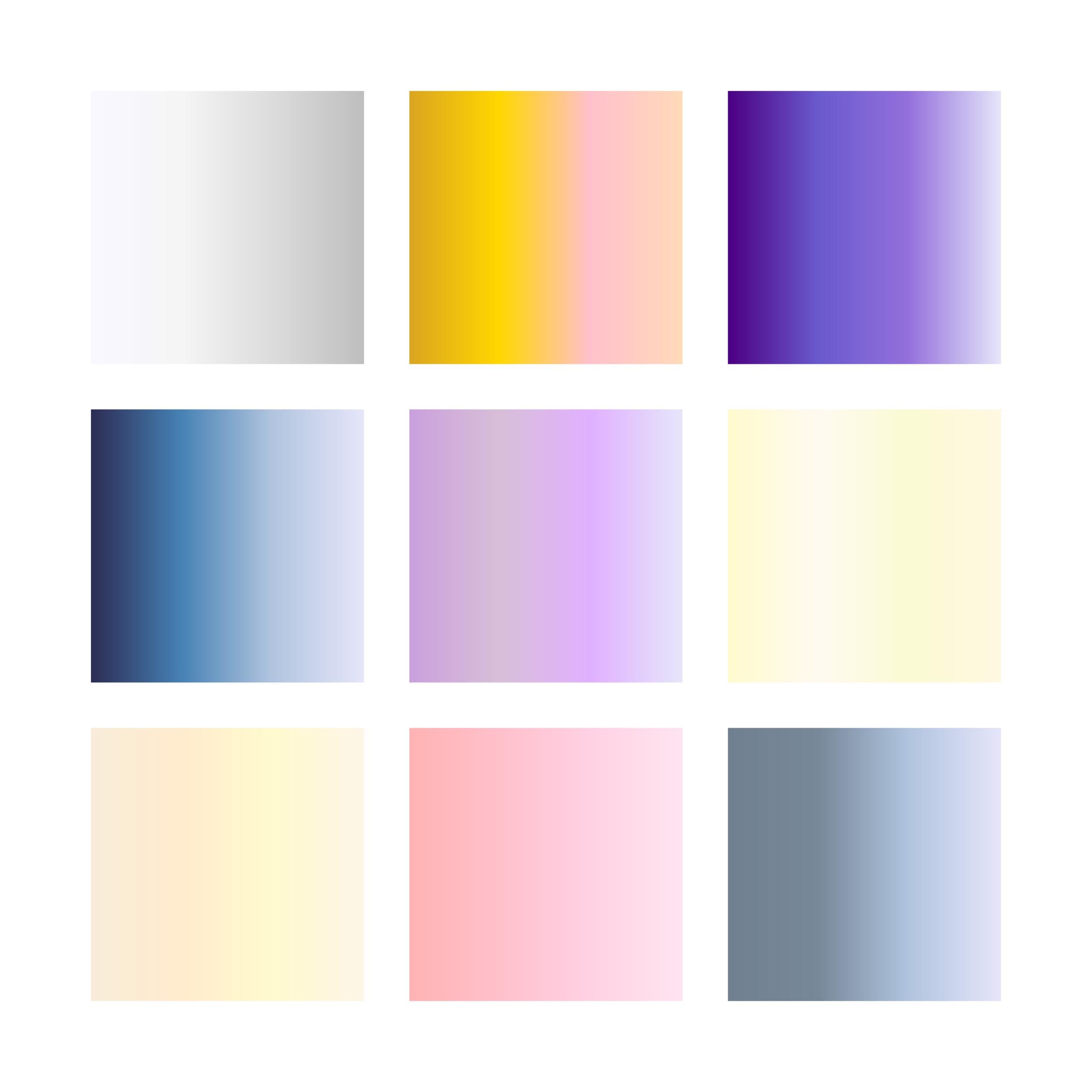 100 Gradients, 100 Tones, Wedding Gradients – PNG, JPG & Ai | High ...