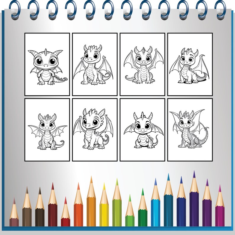 60 Baby Dragons Coloring Pages for Kids, Toddlers, Preschoolers ...