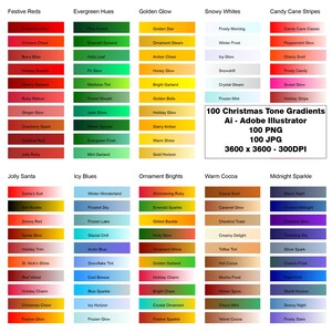 100 Two-tone Christmas Gradients – PNG, JPG & Ai | High-resolution ...