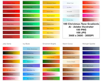 100 Two-tone Vibrant Gradients – PNG, JPG & Ai | High-resolution ...