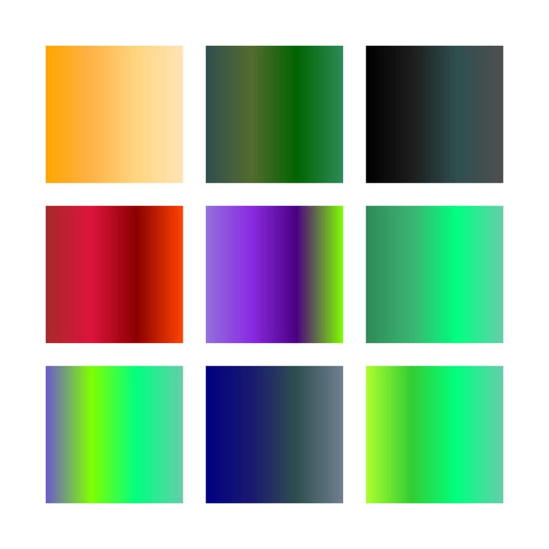 Halloween Gradients: 100 Tones, PNG JPG & AI (digital Download) - Etsy