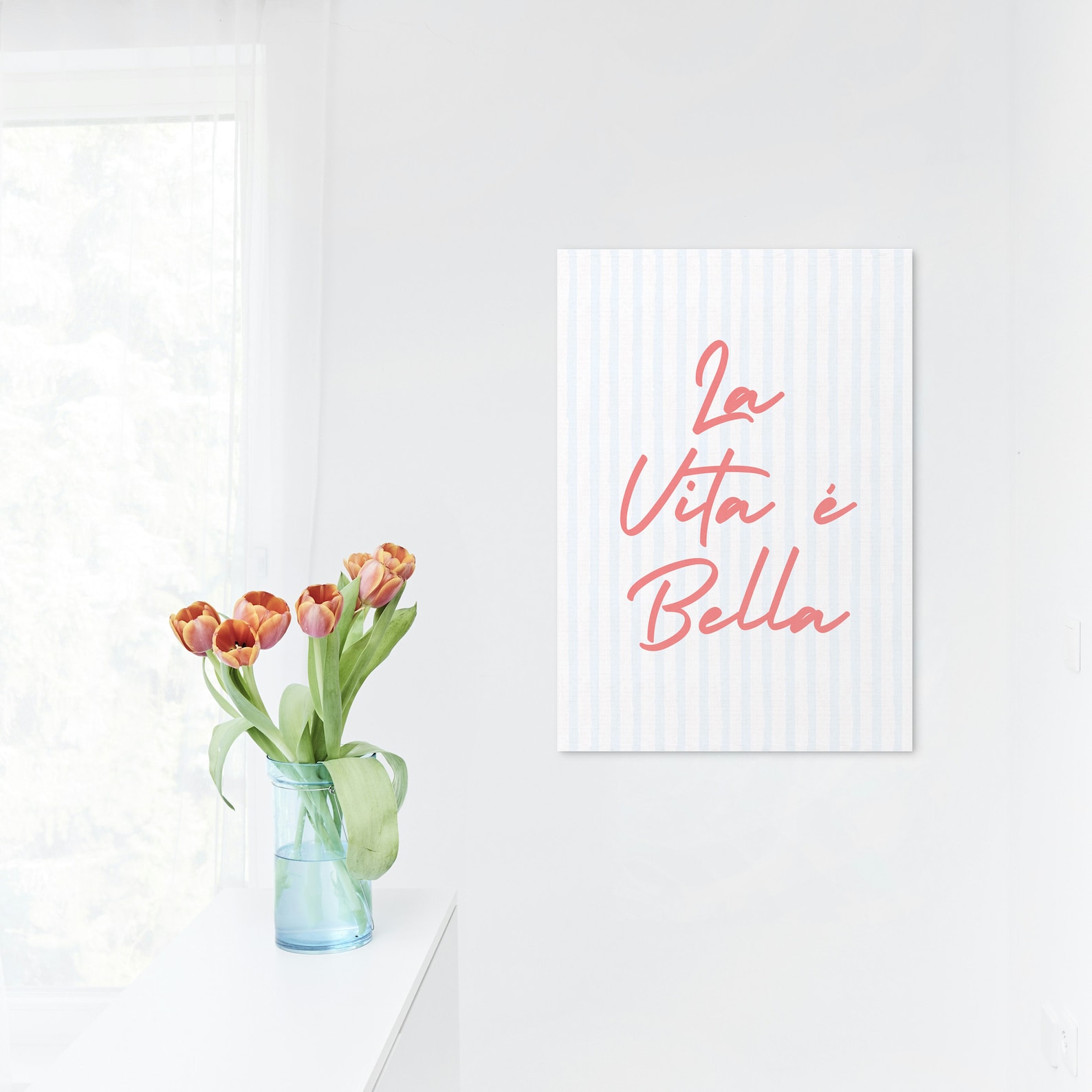 La Vita E Bella Art Print | Italy Prints | Trendy Quote Print | Italy ...