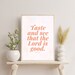 Psalm 34:8, Taste and See That the Lord is Good Print, Bible Verse Wall ...