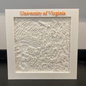 University of Virginia (UVA) Campus Map - Unique College Gift - Etsy