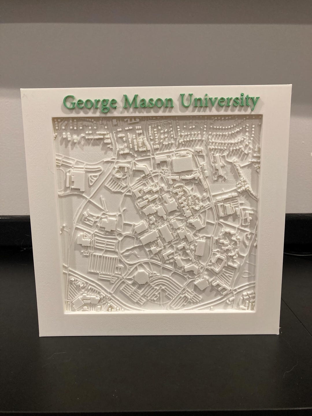 George Mason University (GMU) Campus Map - Unique College Gift - Etsy