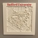 Radford University Campus Map - Unique College Gift - Etsy