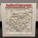 Radford University Campus Map - Unique College Gift - Etsy