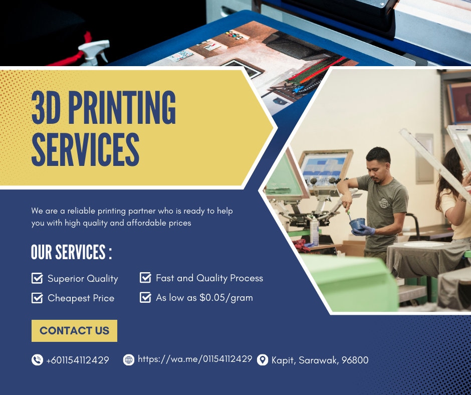 3D Printing Service PLA Filament on Demand 3D Printing Creality Ender 3 ...