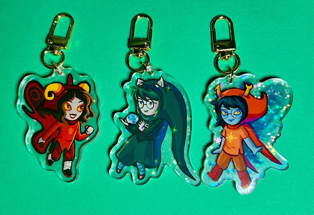 Homestuck God Tier 2.5 Holographic Keychain Charm - Etsy