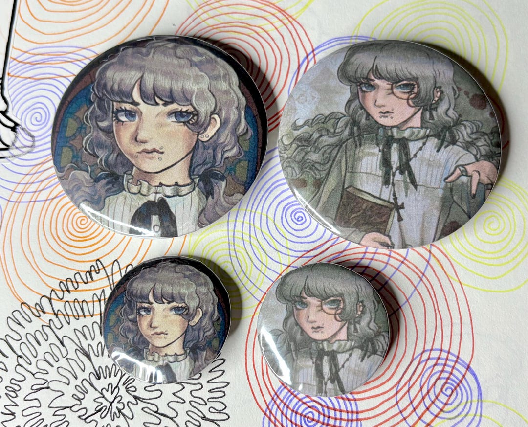 Fear & Hunger Marina Pinback Buttons - Etsy