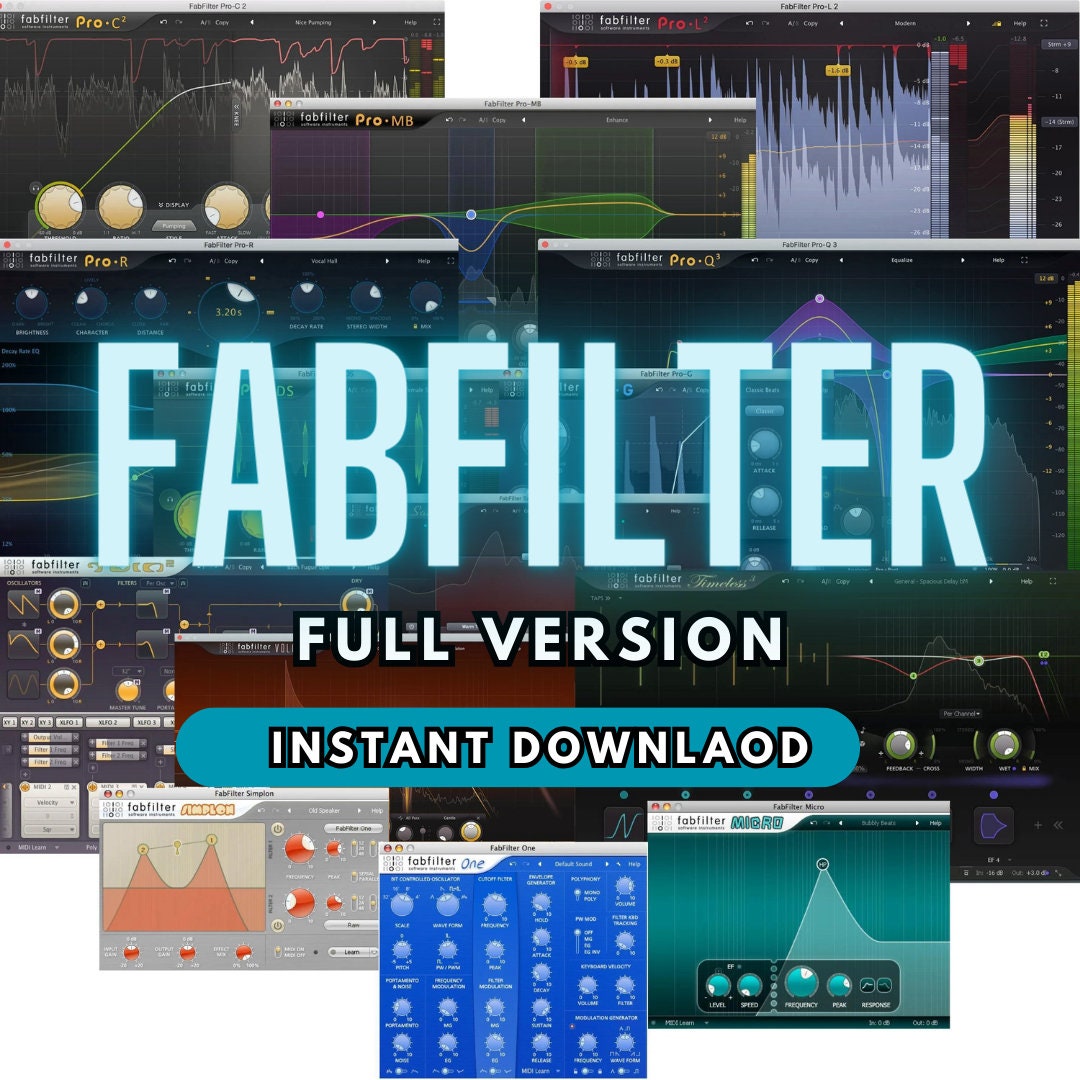 FabFilter Total Bundle Plugin 2024 WINDOWS music production mixing mastering waves life ...