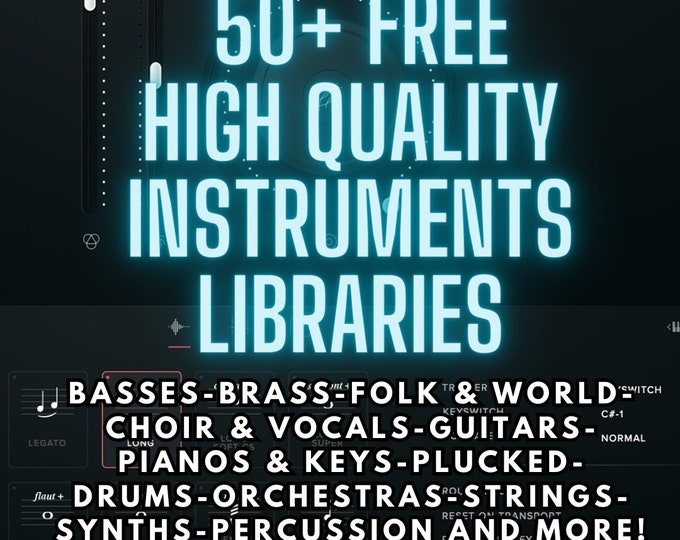 BEST VST SAMPLER 50 Instruments Libraries Mega Pack Windows Mac Os ...