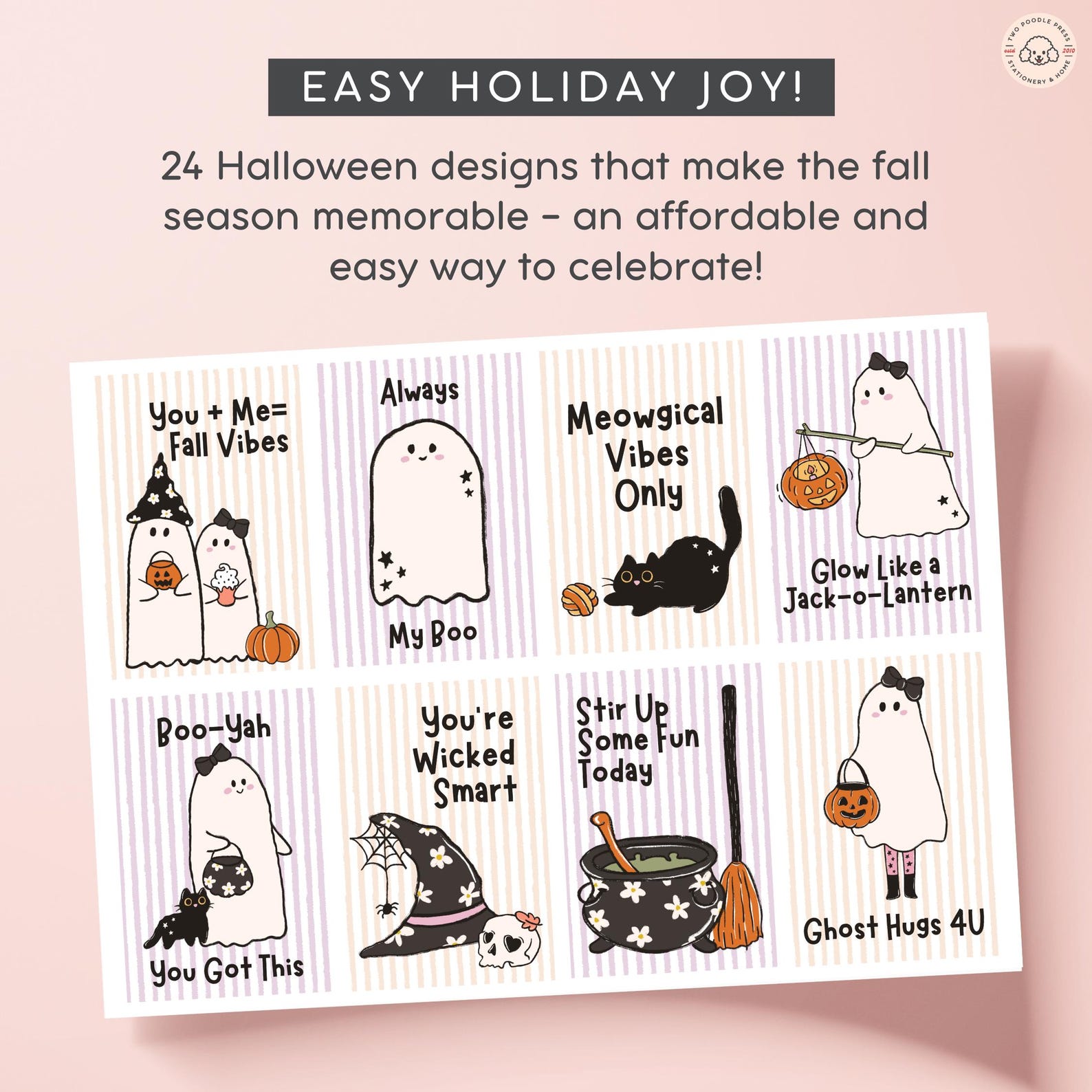 Halloween Lunchbox Notes Printable – Cute & Spooky Lunch Box Cards for ...