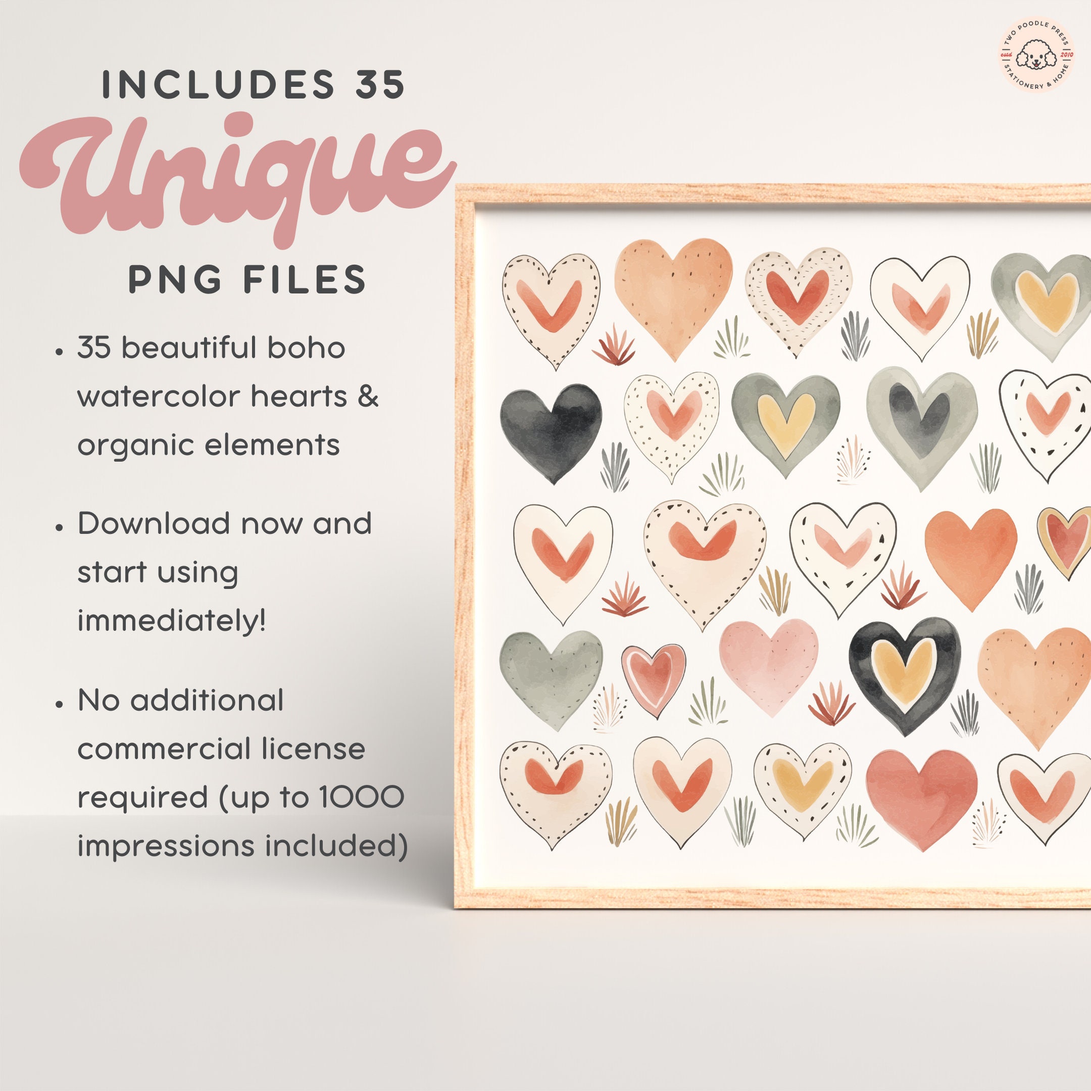 Heart Watercolor Art PNG Heart Clip Art, PNG Hearts Digital Clip Art ...