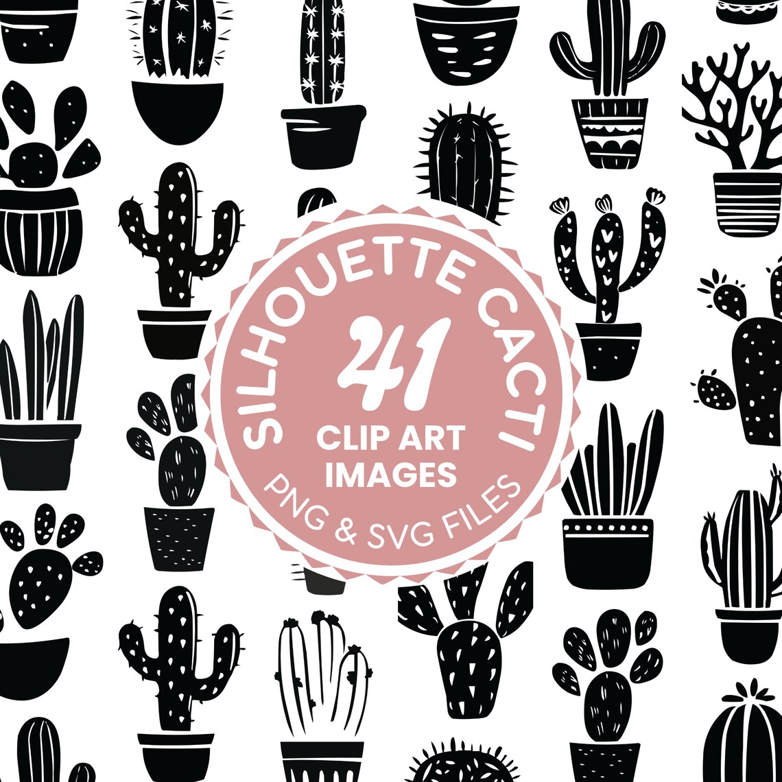 Cactus Svg Bundle, Succulent Svg Clipart Png & Svg for Cricut ...